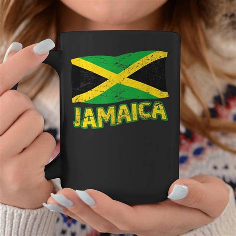 Jamaica Flag Jamaica Flag Jamaican Men Women Coffee Mug Seseable