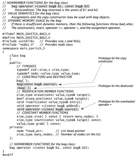 solved file bag3 h part of the namespace main savitch 5