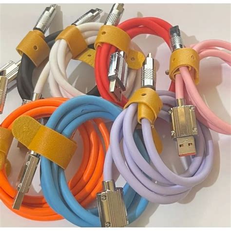 Original Usb Liquid Silicone Cable Metal A Android Fast Charge Cable Micro Usb Shopee Philippines