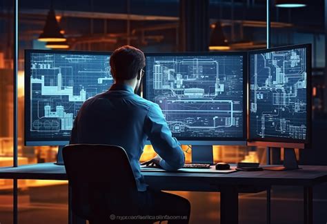 premium photo photo portrait of software developer doing working