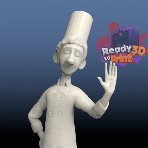 3d Printable Ratatouille Alfredo Linguini By Yugesh Sandhi