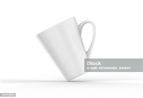 커피 또는 차 컵 모형 템플릿 고립 된 흰색 배경에 빈 머그잔 3d 일러스트 0명에 대한 스톡 사진 및 기타 이미지 0명