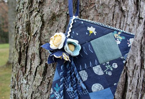 Maureen Cracknell Handmade Denim Patchwork Stockings