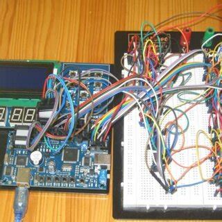 The Test Circuit On Breadboard And The Development Environment Download Scientific Diagram