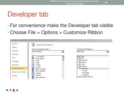 Ppt Manage Agile Projects With Microsoft Project And Save Time Using Macros In Microsoft