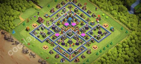 Farming Base Th12 With Link Anti Everything Hybrid Clash Of Clans Town Hall Level 12 Base