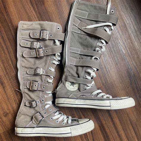 Knee High Buckle Converse Size 45 Mens 65 Depop