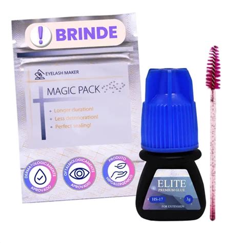 Cola Elite Hs17 3ml Para Alongamento De Cílios Com Anvisa