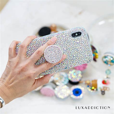 Bling Cases Popsockets Popgrip Crystallized Phone Cases For Iphone