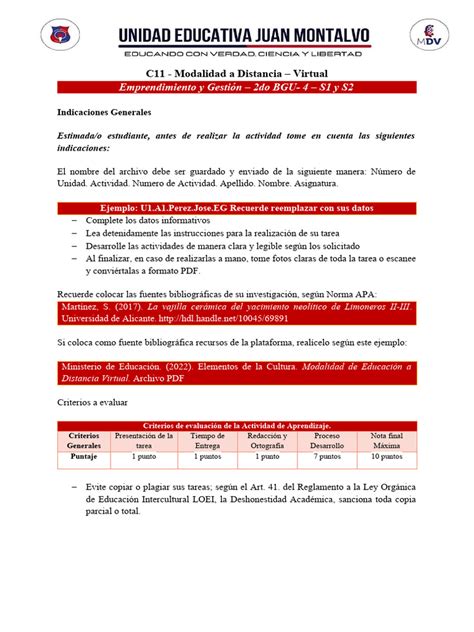 Tarea Emprendimiento Y Gestión 2do Bgu U4 S1 Y S2 Pdf Mercado