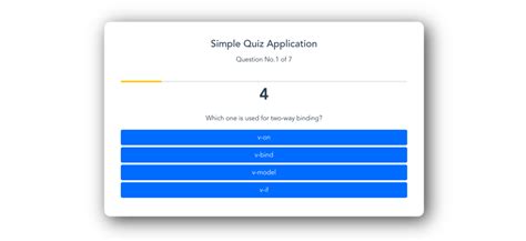 Vuejs Quiz Application