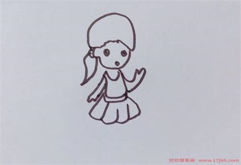 画长头发的简笔画步骤 简笔画图片大全 普车都