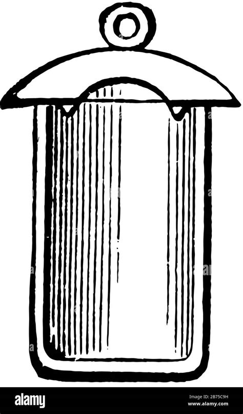 Crucible And Cover Drawing