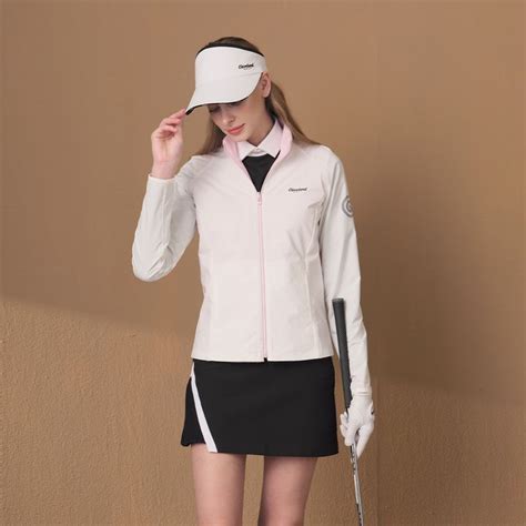 포스티 클리브랜드골프 플리스 풀집업 여성 리버서블 바람막이 자켓골프웨어cgwjk23130pk