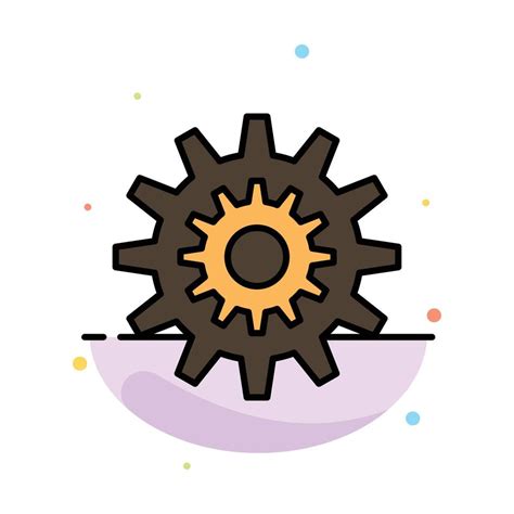 Settings Cog Gear Production System Wheel Work Abstract Flat Color Icon Template 13148888 Vector