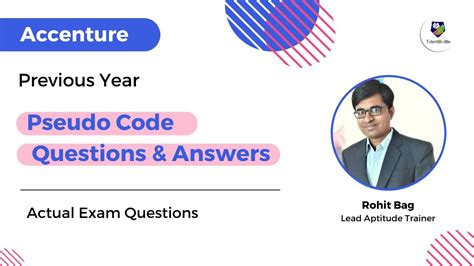 2024 Accenture Previous Pseudocode Questions Accenture Exam