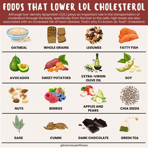 Foods That Lower Ldl Cholesterol Bram Reusen Fitness