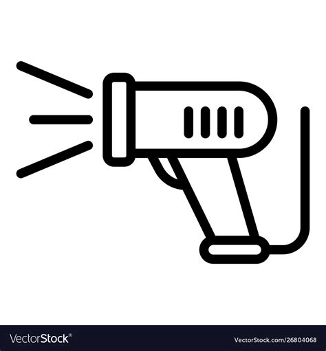 Barcode Scanner Device Icon Outline Style Vector Image