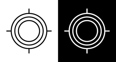 Premium Vector Shooting Targeting Line Icon Collection For Web Ui Mobile Apps Shooting Flat