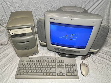 Vintage 1999 Hp Pavilion Computer Monitor W Accessories Etsy