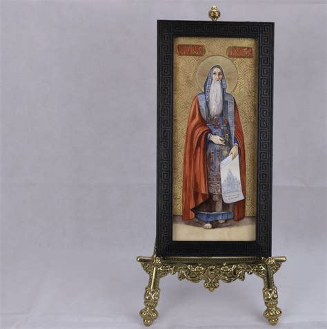 Купить Икона Исаакий Далматский, живопись на фарфоре. в магазине Ikona ...