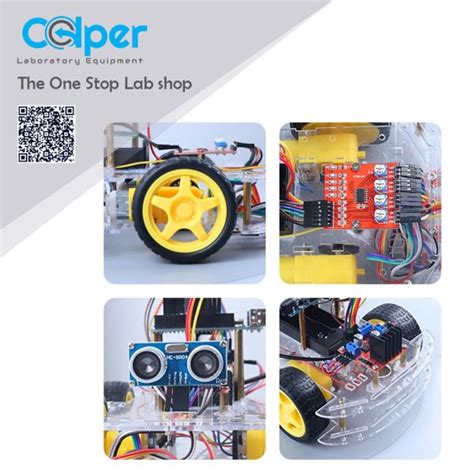 stem diy 4wd smart robot car kit for arduino colper educational equipment