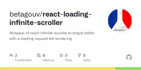 github betagouv react loading infinite scroller wrapper of react