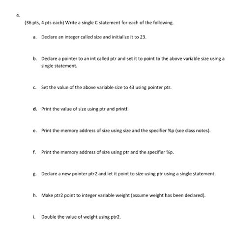 Solved Pts Consider The Following Program With Only Chegg