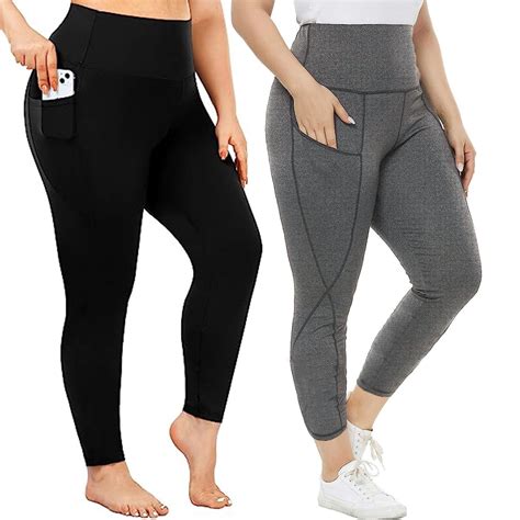 Forjoe Womens High Waist Compression Yoga Pants Soft Leggings With