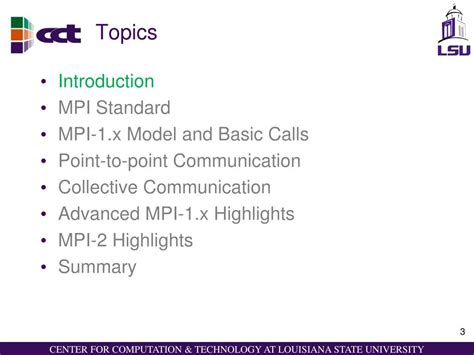 Ppt High Performance Computing Concepts Methods And Means Mpi The