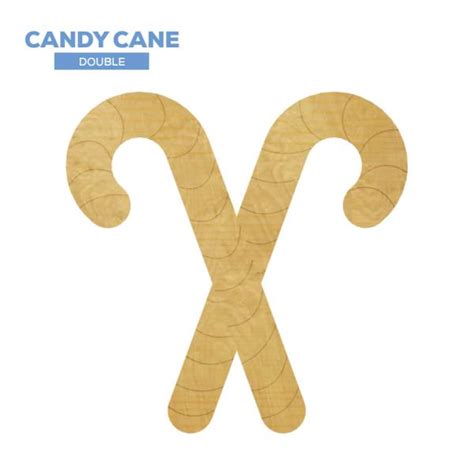 Wood Candy Cane Double