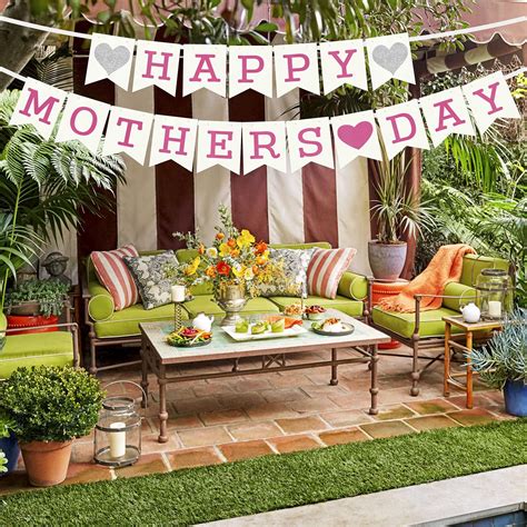 Happy Mothers Day Party Decorations Supplies Pink Glitter