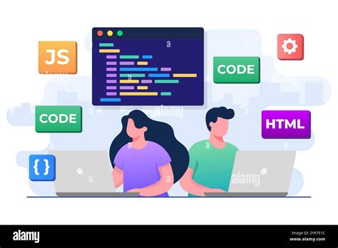 Software Coding Stock Vector Images Alamy