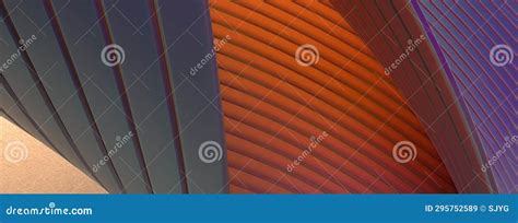 Elegant And Modern 3d Rendering Abstract Background In Cool Colors With