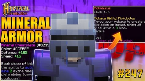 Skyblock Mineral Armor Showcase Youtube