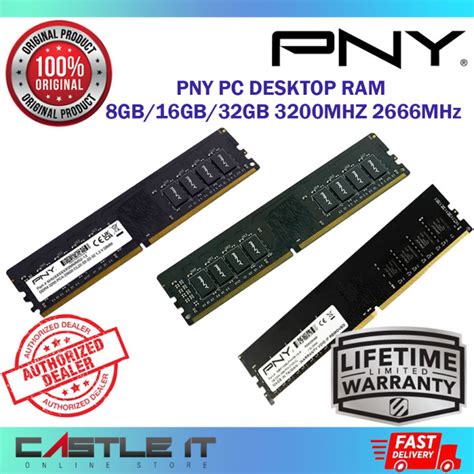 Pny Ddr4 Ram Desktop 4gb 8gb 16gb 32gb 2666mhz 3200mhz Pc Memory