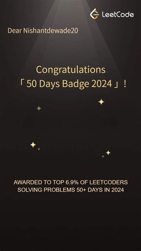 Nishant Dewade On Linkedin Leetcode Codingjourney Dsa Problemsolving