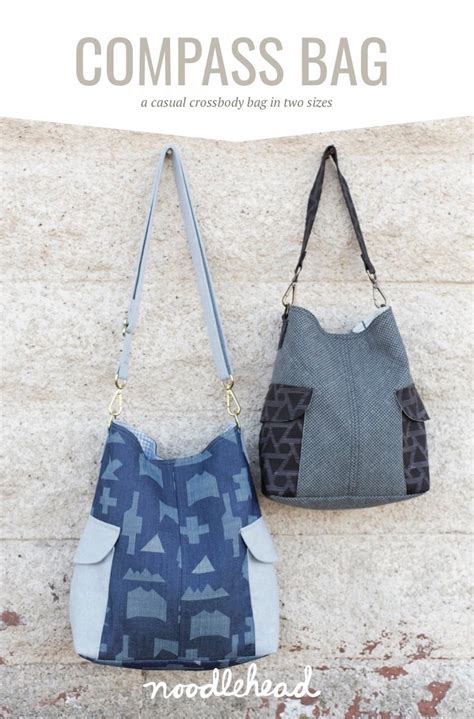 Noodlehead Sewing Pattern Compass Bag Bag Making Patterns My