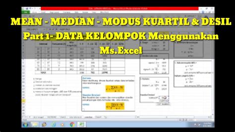 yuk cek cara mencari mean median dan modus di excel [terlengkap] 2022
