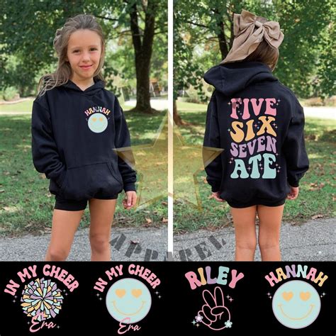 Personalized In My Cheer Era Sweatshirt Five Six Seven Ate