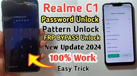 Realme C1 Password Unlock Realme C1 RMX1811 Hard Reset Frp Bypass New Update 2024 YouTube