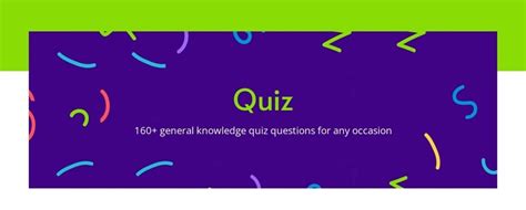 General Knowledge Quiz Questions Html5 Template By Nicepage
