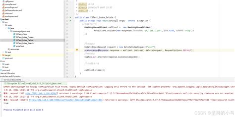 Es 入门 Javaapi 索引 查询 删除java Es查看创建的索引 Csdn博客