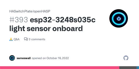 Esp S C Light Sensor Onboard HASwitchPlate OpenHASP Discussion GitHub