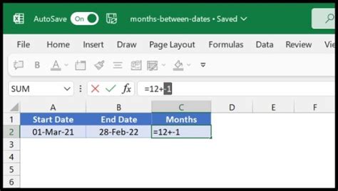 Counting Months Between Two Dates In Excel Gotkey Net