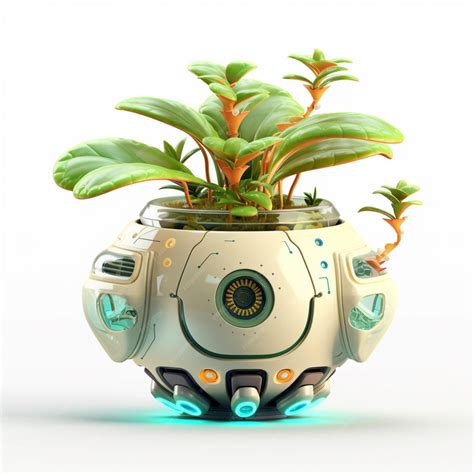 Premium Ai Image There Is A Robot Planter With A Plant In It Generative Ai Premium Ai Image There Is A Robot Planter With A Plant In It Generative Ai