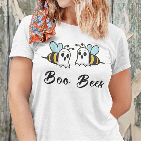 Boo Bees T Shirt Ghost Halloween