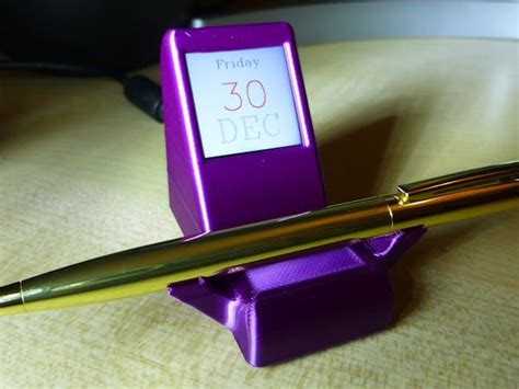 A Raspberry Pi Pico Pen Holder And Calendar For Your Desk