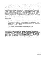 SPSS Homework Chi Square Tests Assignment Docx PSYC SPSS HOMEWORK CHI SQUARE TESTS