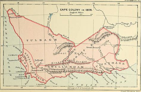A Map Of Cape Colony In 1806